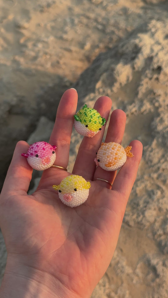 🐡 3D Beaded Puffer Fish PDF Pattern – Mindofjulia